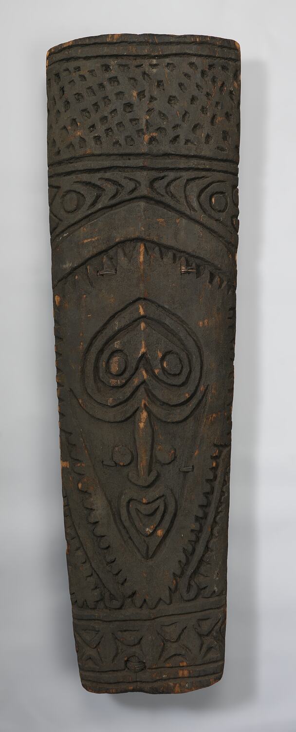 Shield. Middle Sepik River, East Sepik Province, Papua New Guinea. pre 1919