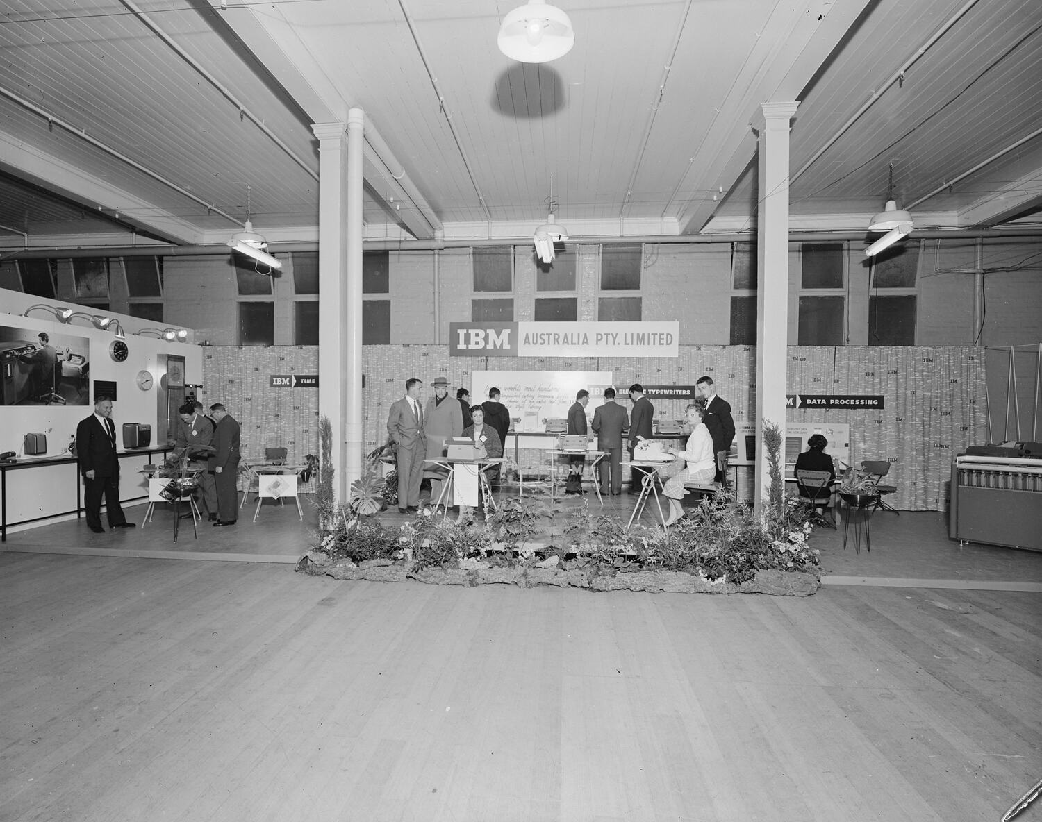 Negative - IBM Australia, Exhibition Stand, Melbourne, 10 Aug 1959
