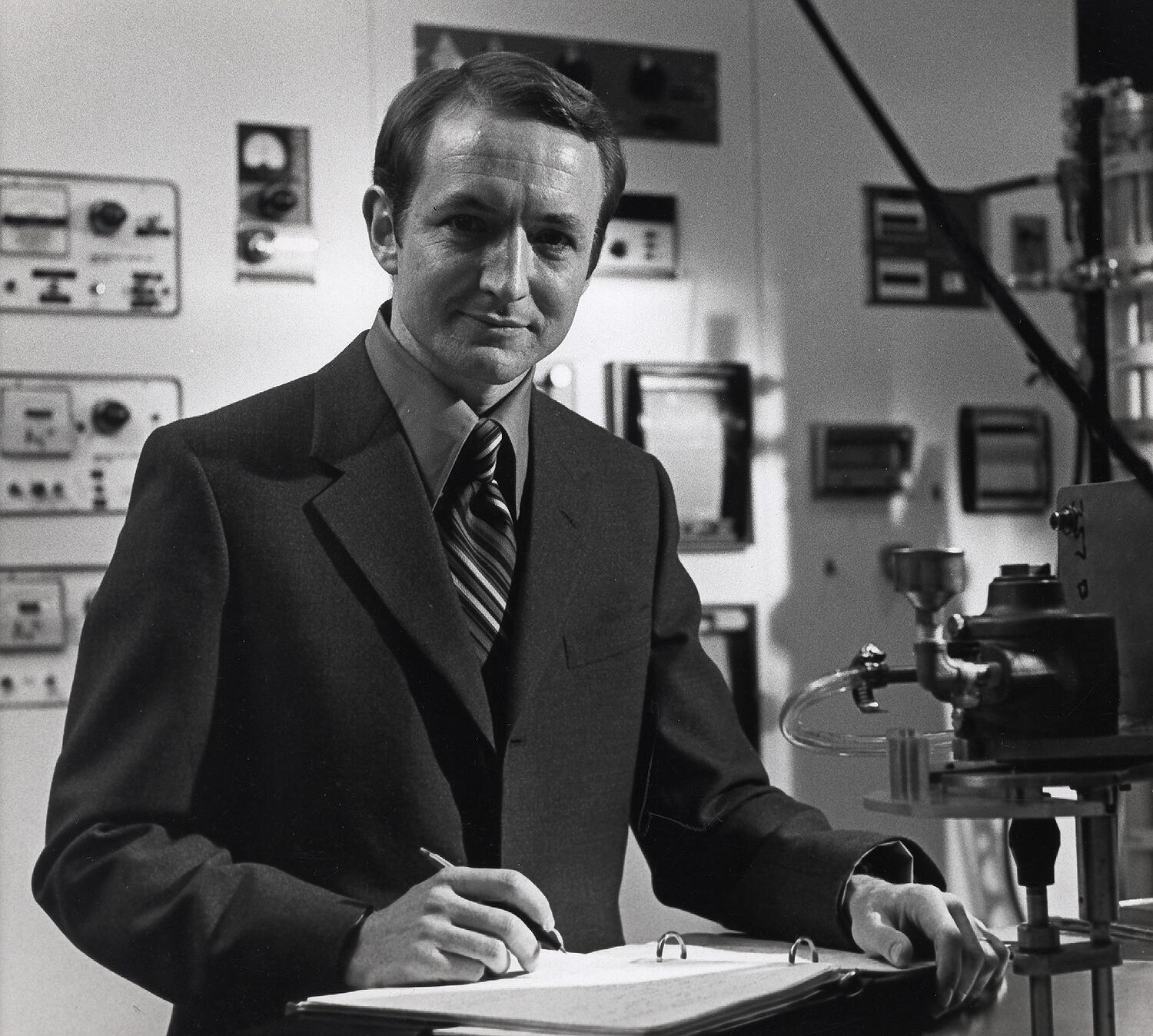 Photograph - Peter Harvey at Kodak Park, Rochester, 1971