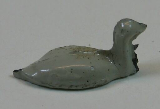 Toy Swan - Cygnet, Lead, White, 1950s