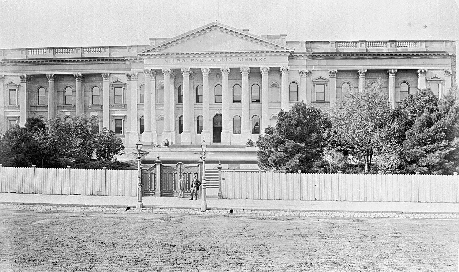Negative - Public Library, Melbourne, Victoria, circa 1880