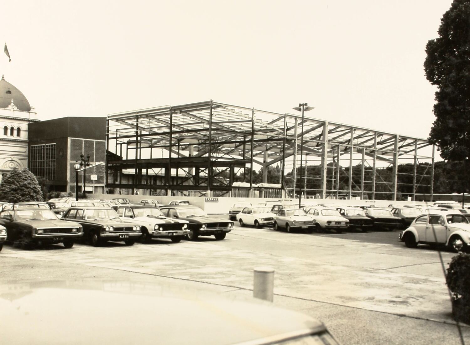 Photograph - Construction of Centennial Hall from Nicholson Street ...