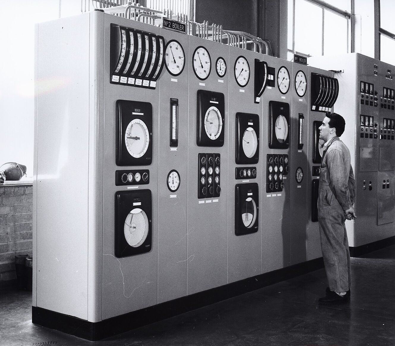 Photograph - Kodak Australasia Pty Ltd, Boiler Hall Control Panel ...