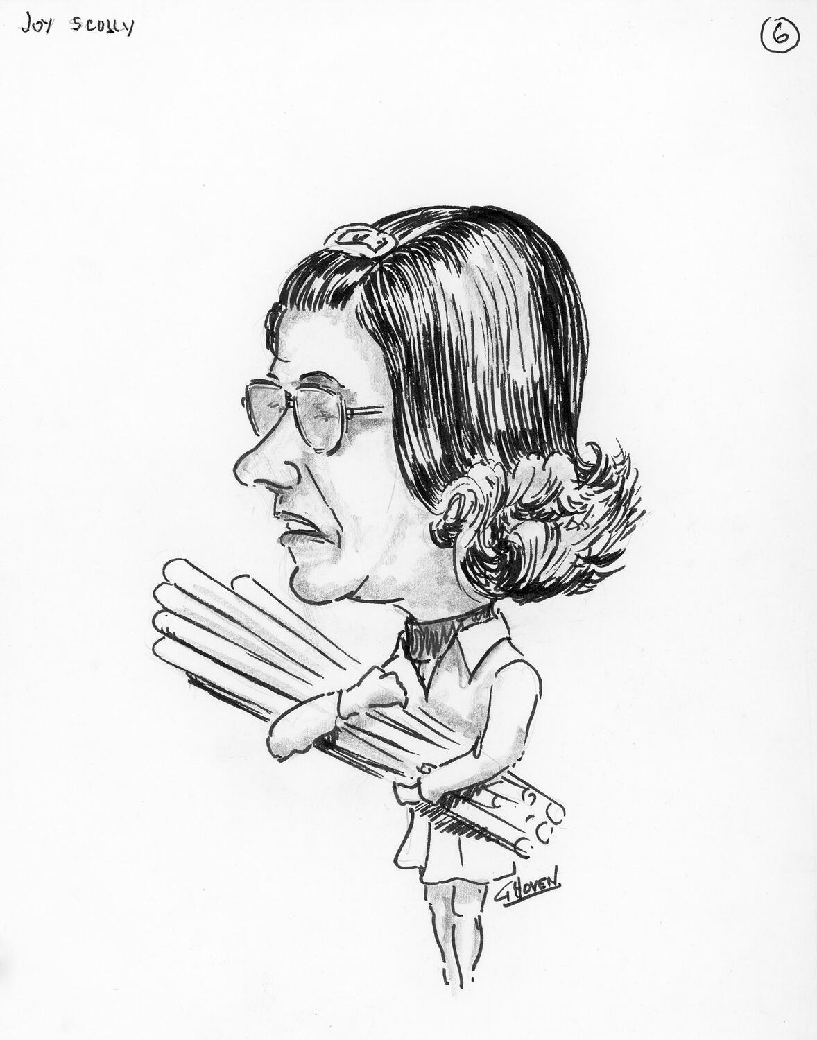 Caricature - George Hoven, No 6, 'Joy Scully', Kodak Australasia Pty ...
