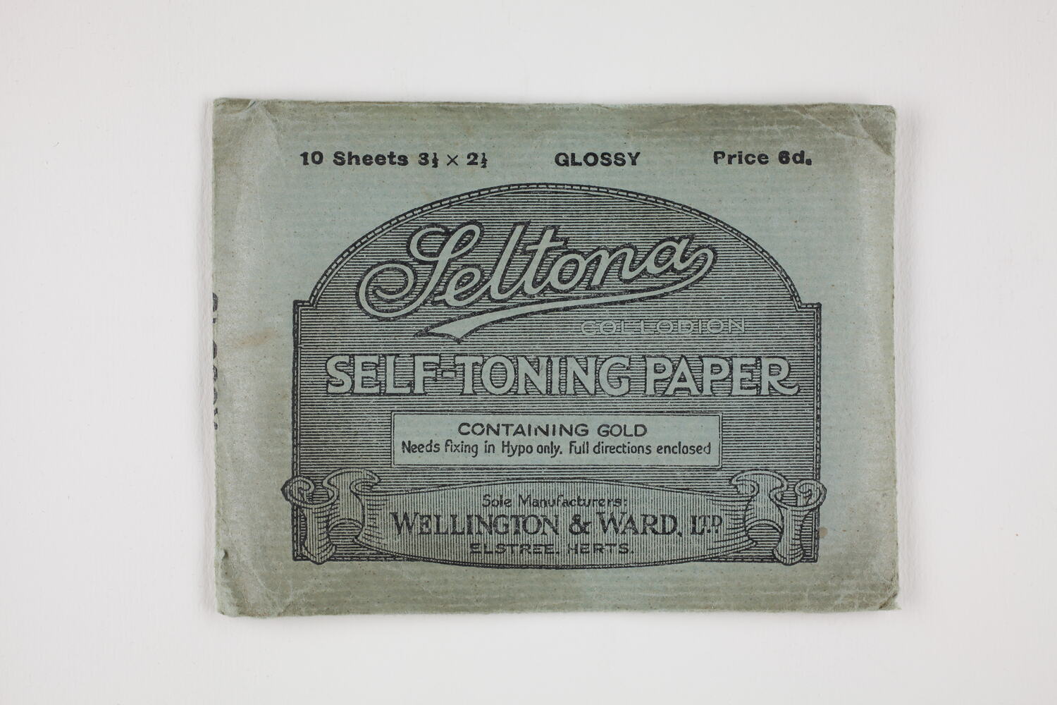 Photographic Paper - Wellington & Ward., 'Seltona Collodion Self-Toning ...