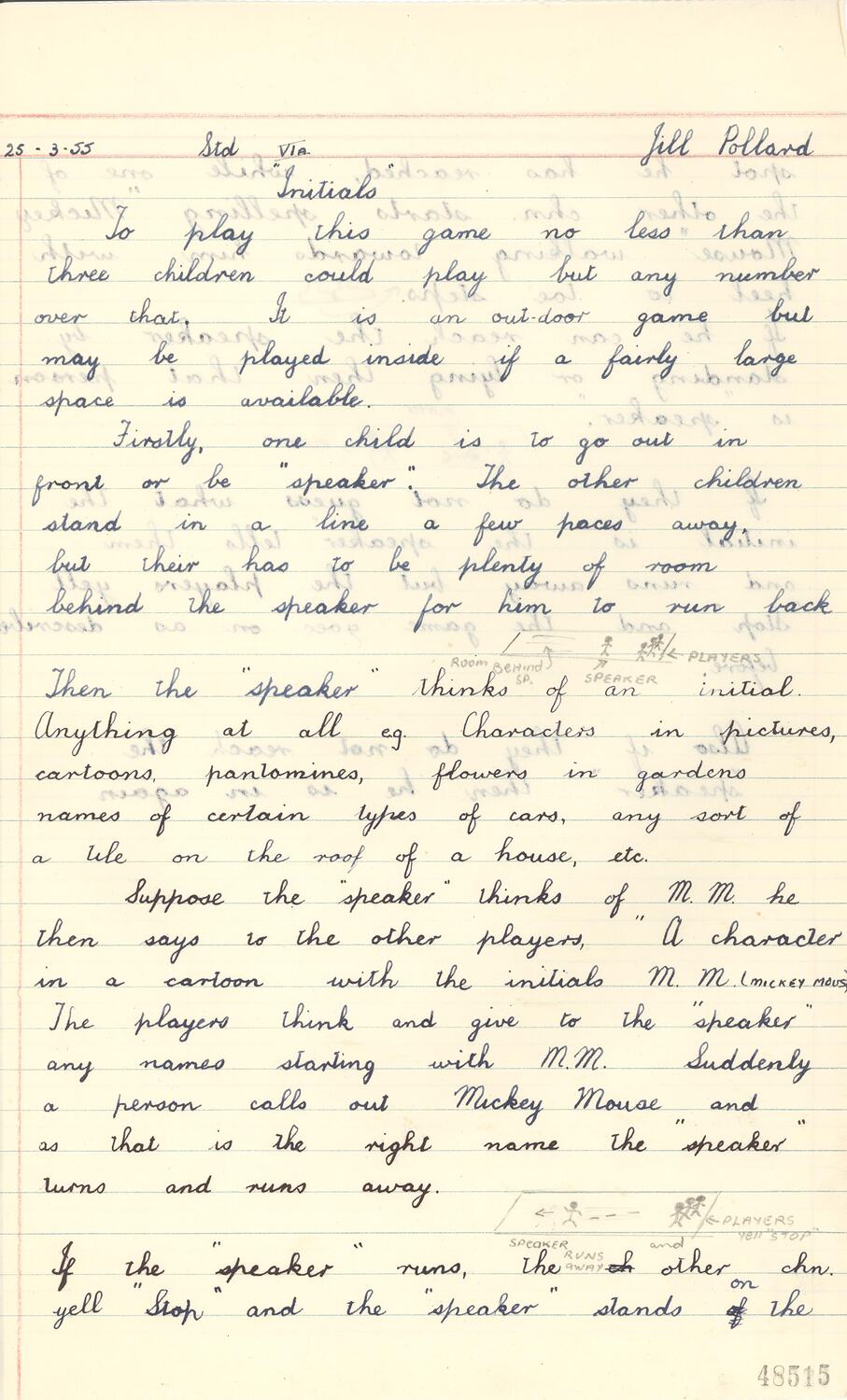 Document - Jill Pollard, to Dorothy Howard, Description of Word Game ...