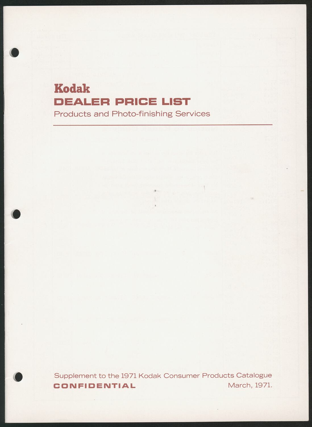 Price List - Kodak Australasia Pty Ltd, 'Dealer Price List Products and ...