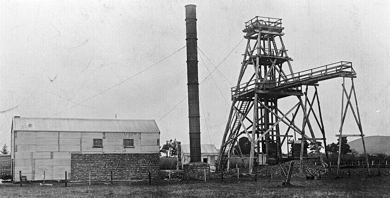 Negative - New Ristori Mine With Chimney & Poppet Head, Allendale ...
