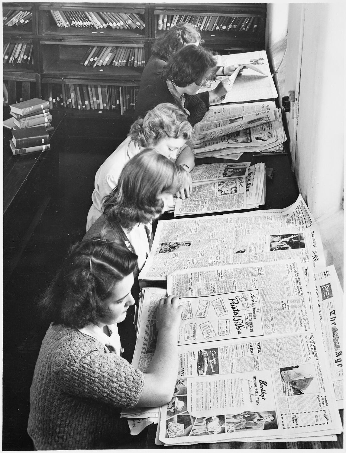 Negative - Emily McPherson College Library, Oct 1947