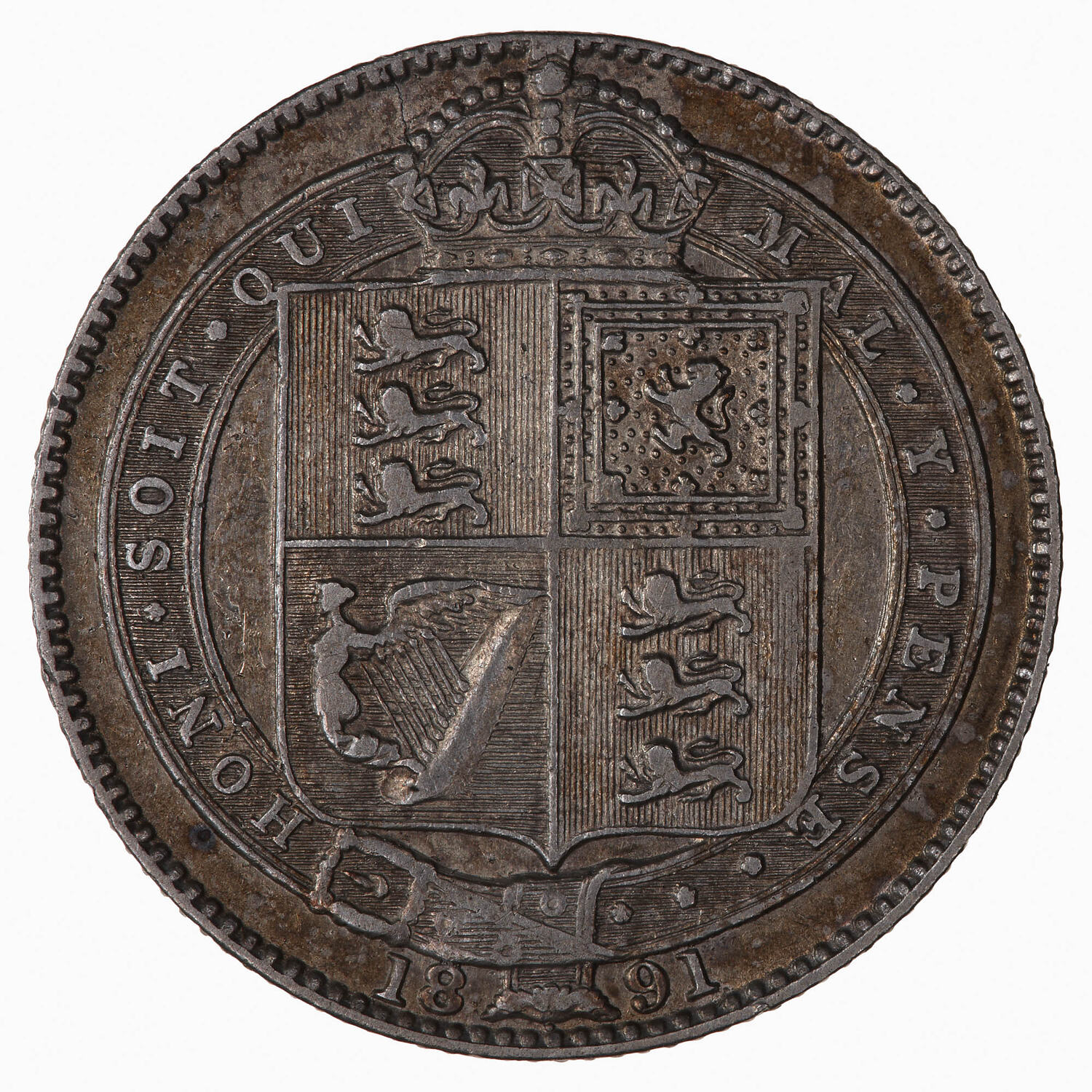 Coin - Shilling, Queen Victoria, Great Britain, 1891