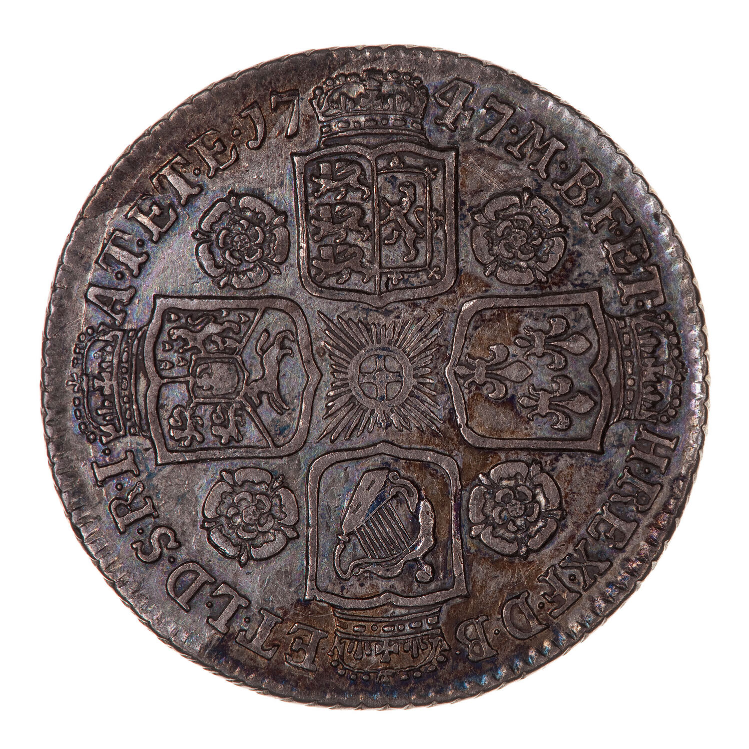 Coin - Shilling, George II, Great Britain, 1747