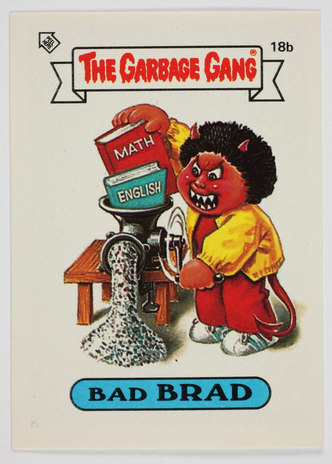 Card - The Garbage Gang, 'Bad Brad', 1985