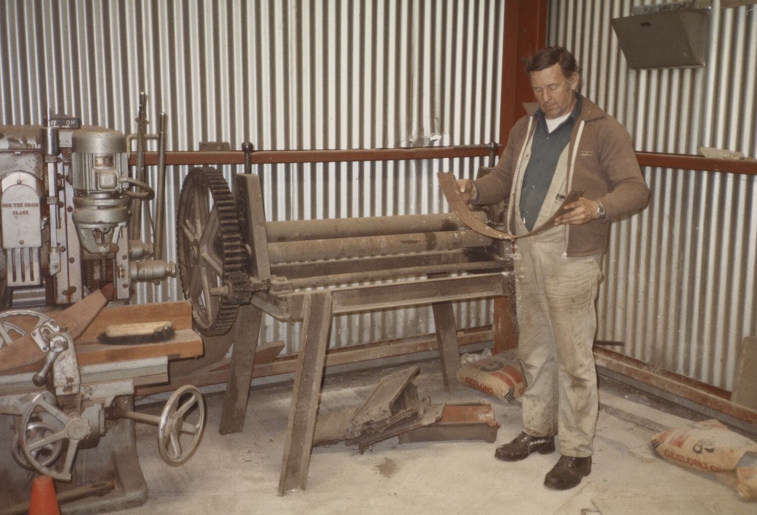 Digital Photograph - John Angland, Maintenance, Newmarket, Sep 1985
