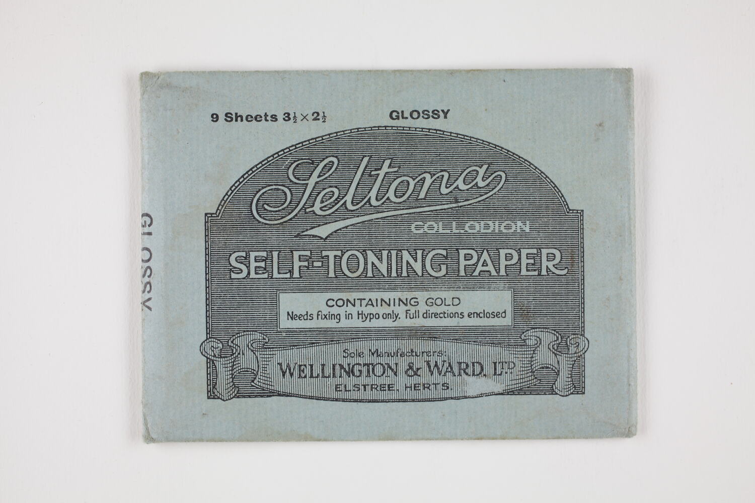 Photographic Paper - Wellington & Ward., 'Seltona Collodion Self-Toning ...