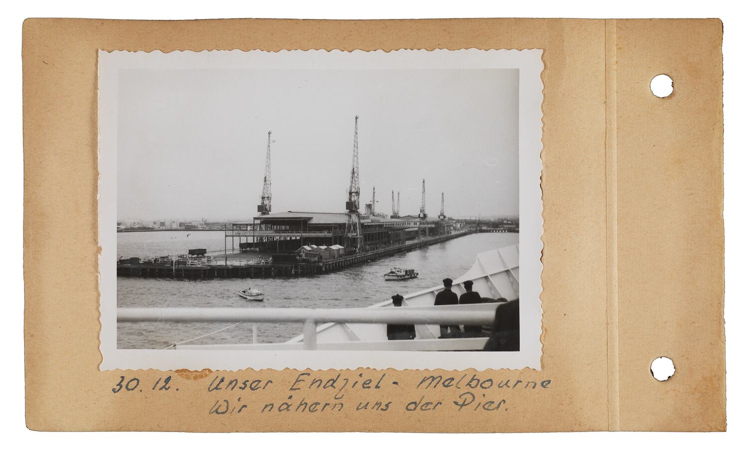 Photograph - Album Page 30, View Of Station Pier, Onboard MS Skaubryn ...