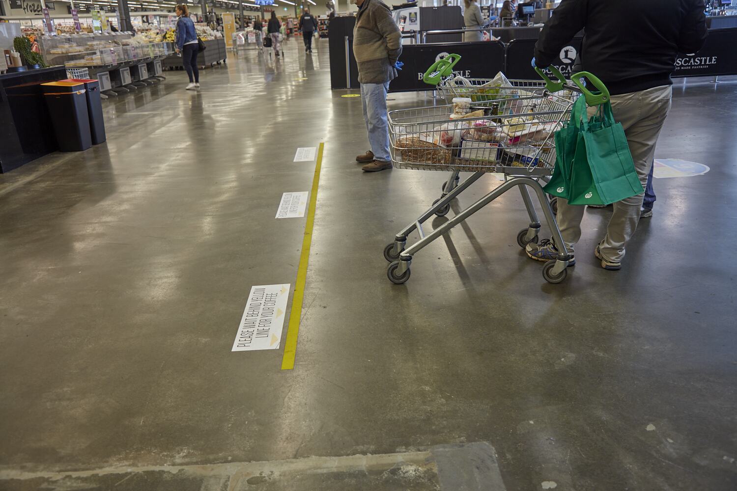Digital Photograph - Social Distancing Floor Markers, The Kitchen ...