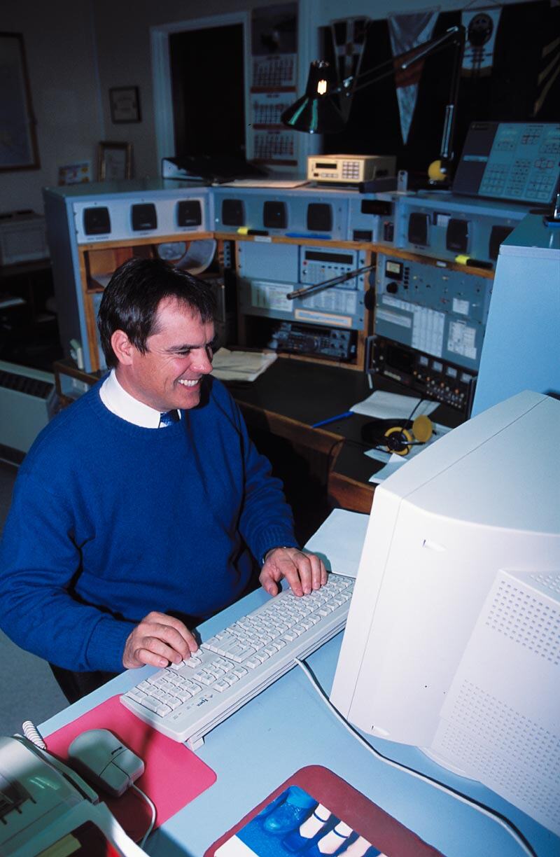 Slide - Operator's Room, Melbourne Coastal Radio Station, Cape Schanck ...