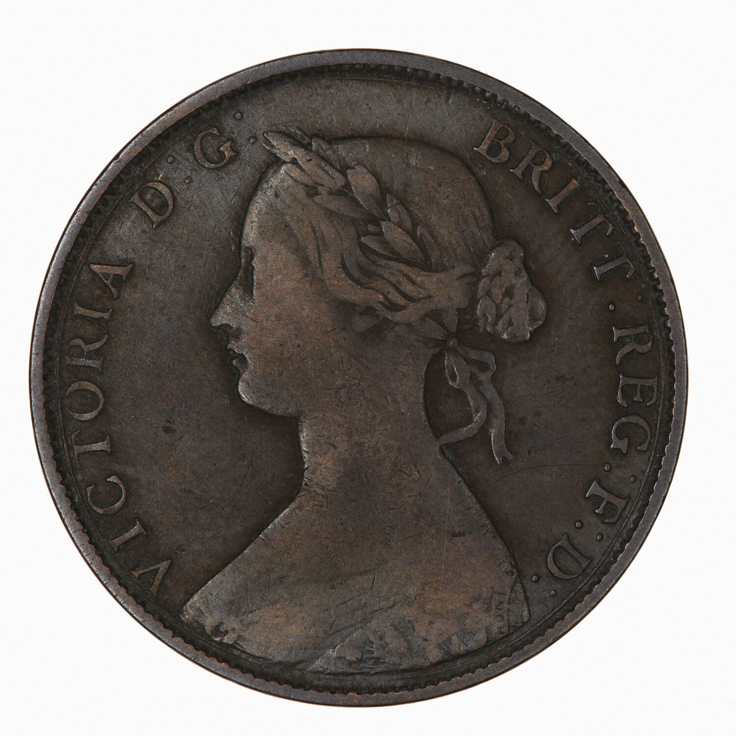 Coin - Halfpenny, Queen Victoria, Great Britain, 1860