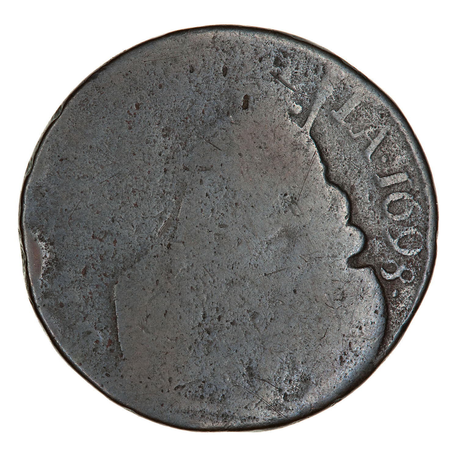 Coin - Halfpenny, William III, England, Great Britain, 1698