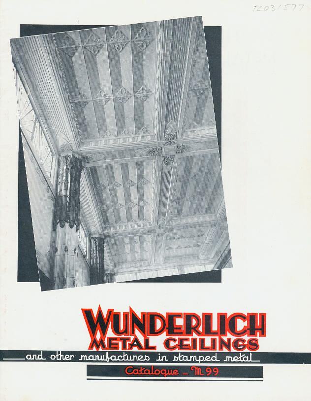Catalogue - Wunderlich Limited, Stamped Metal Products, 1938
