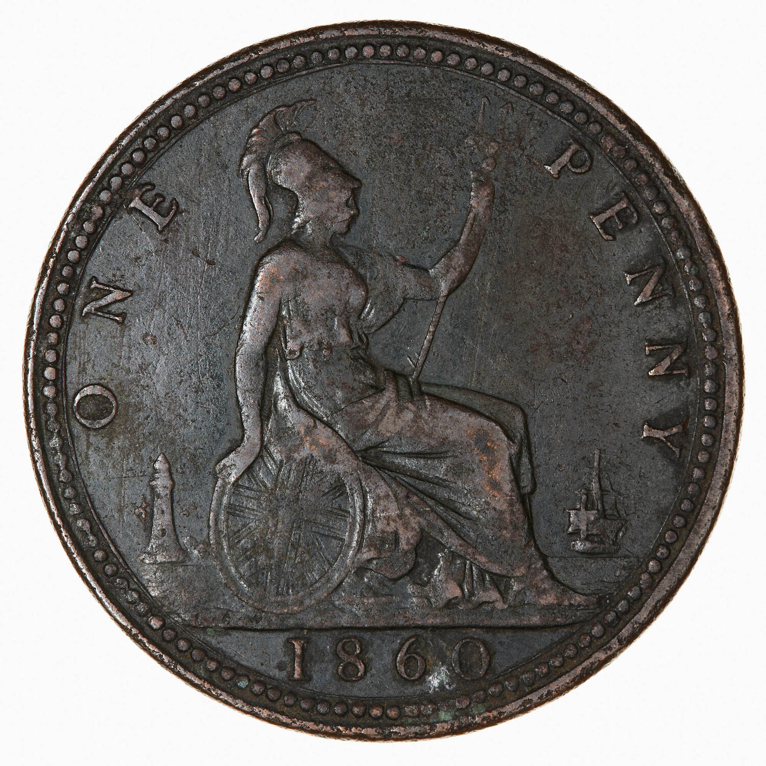 Coin - Penny, Queen Victoria, Great Britain, 1860