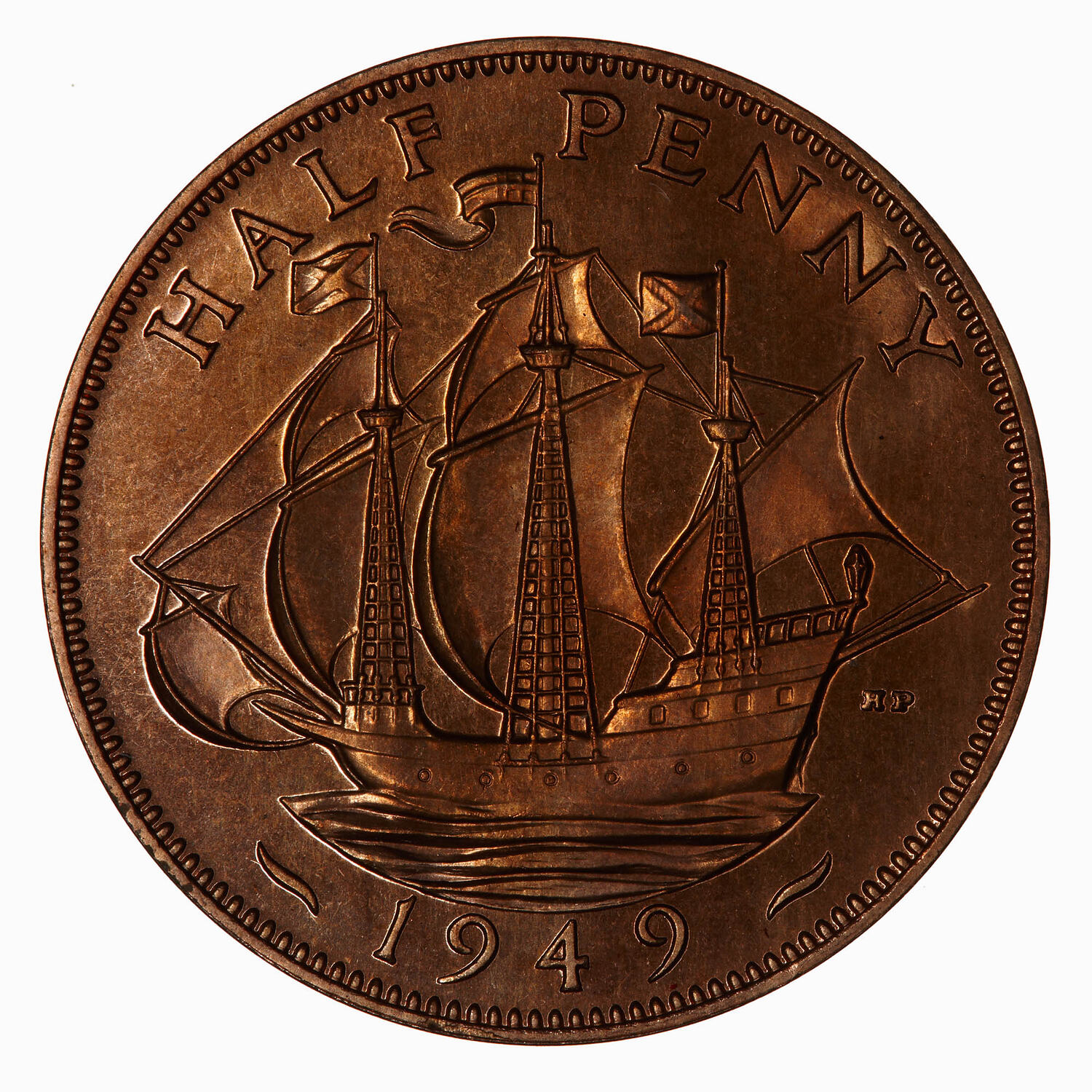Proof Coin - Halfpenny, George VI, Great Britain, 1949