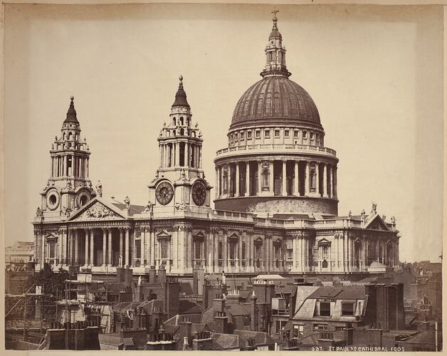 Photograph - 'St Paul's Cathedral', England, circa 1870