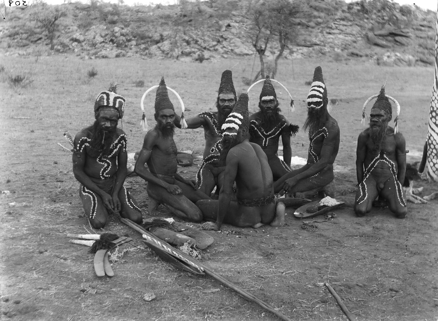 Glass plate. Arrernte. Alice Springs, Central Australia, Northern ...