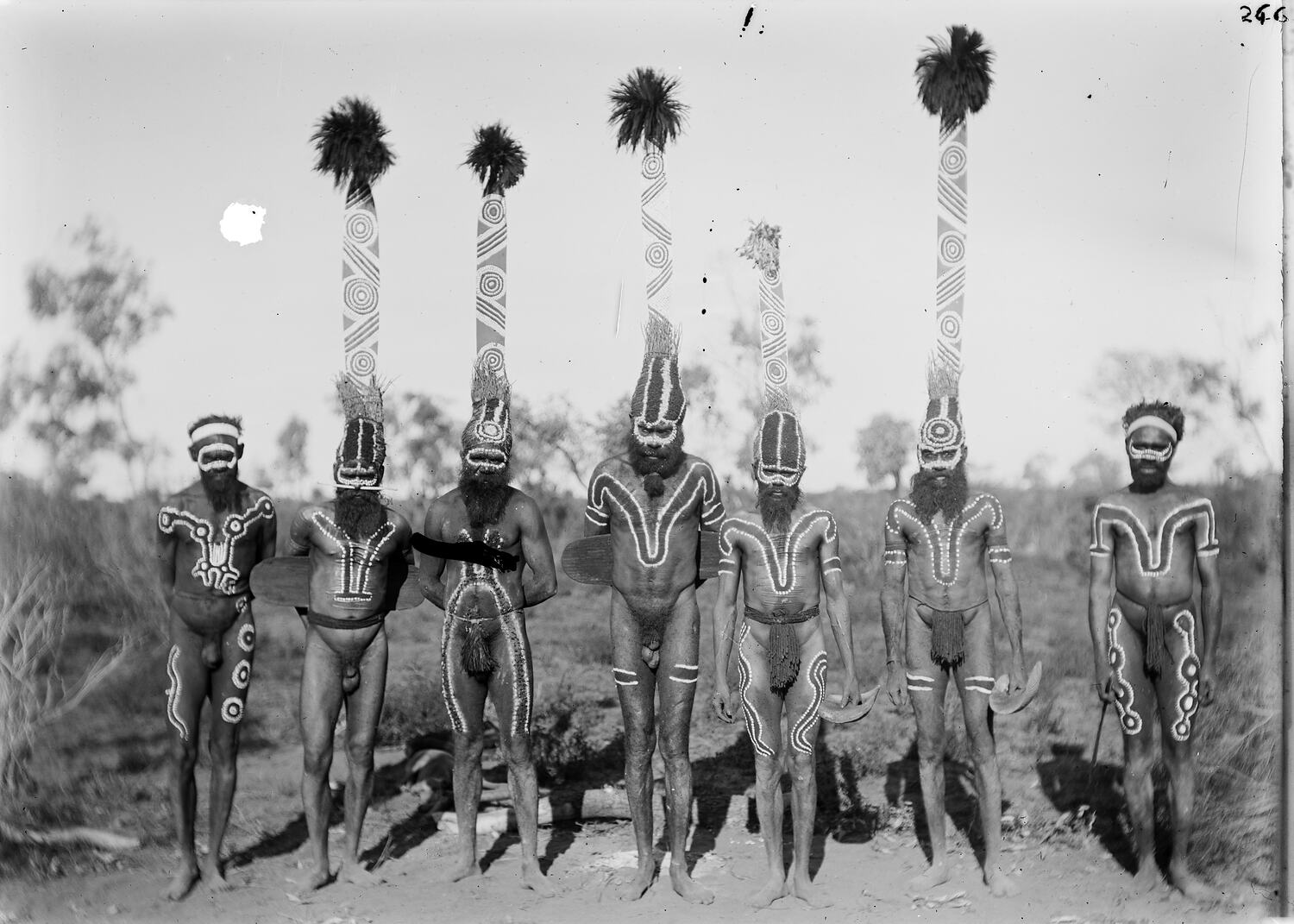 Glass plate. Arrernte. Charlotte Waters, Desert East, Northern ...