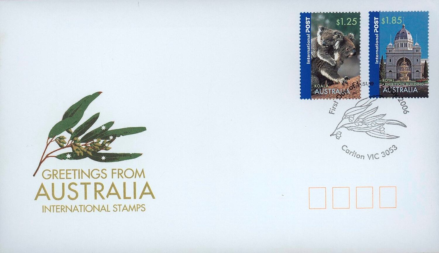 First Day Cover - 'Greetings from Australia International Stamps', 2 ...