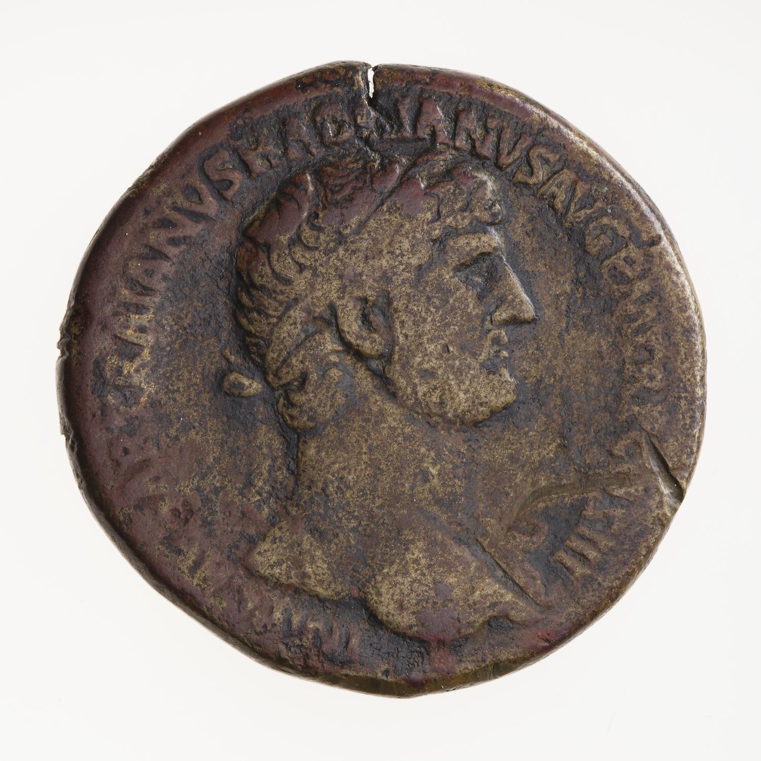 Coin - Sestertius, Emperor Hadrian, Ancient Roman Empire, 119-122 AD