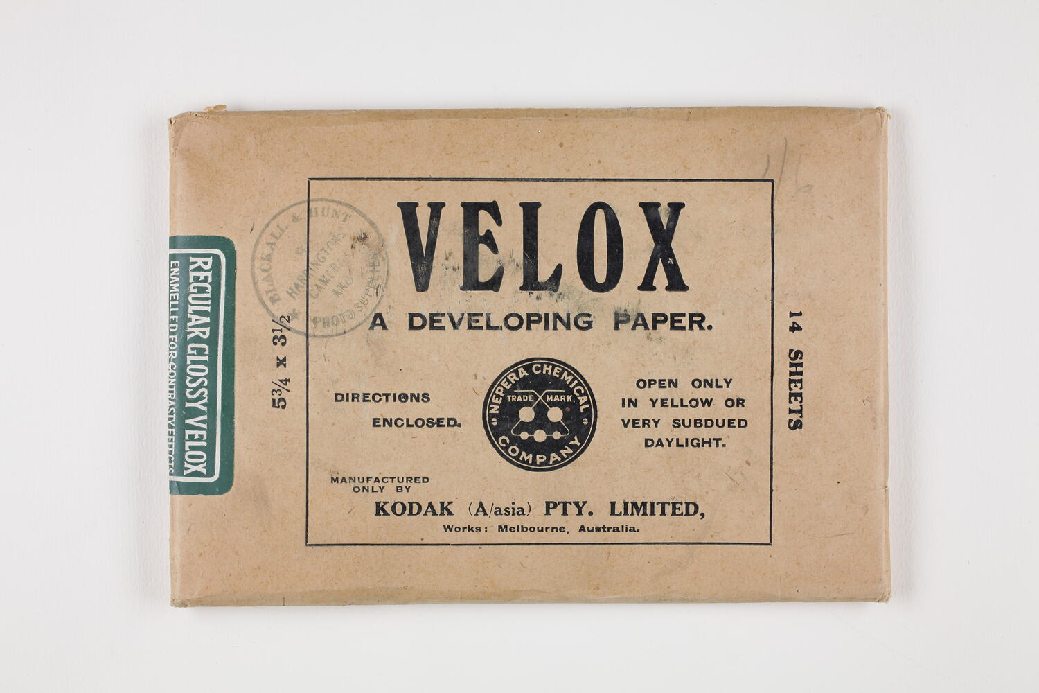 Photographic Paper - Kodak Australasia Pty Ltd, 'Regular Glossy Velox ...