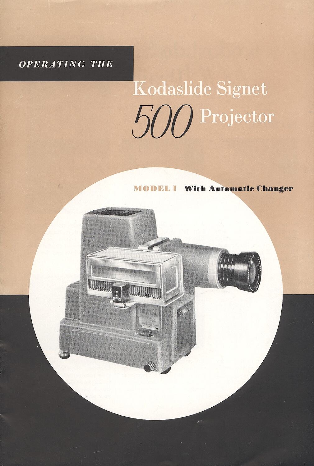 Operating Manual - Eastman Kodak, 'Kodaslide Signet 500 Projector', 1955
