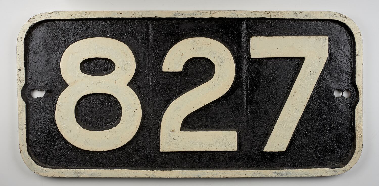 Locomotive Number Plate - Victorian Railways, A2 Class, 1907-1922