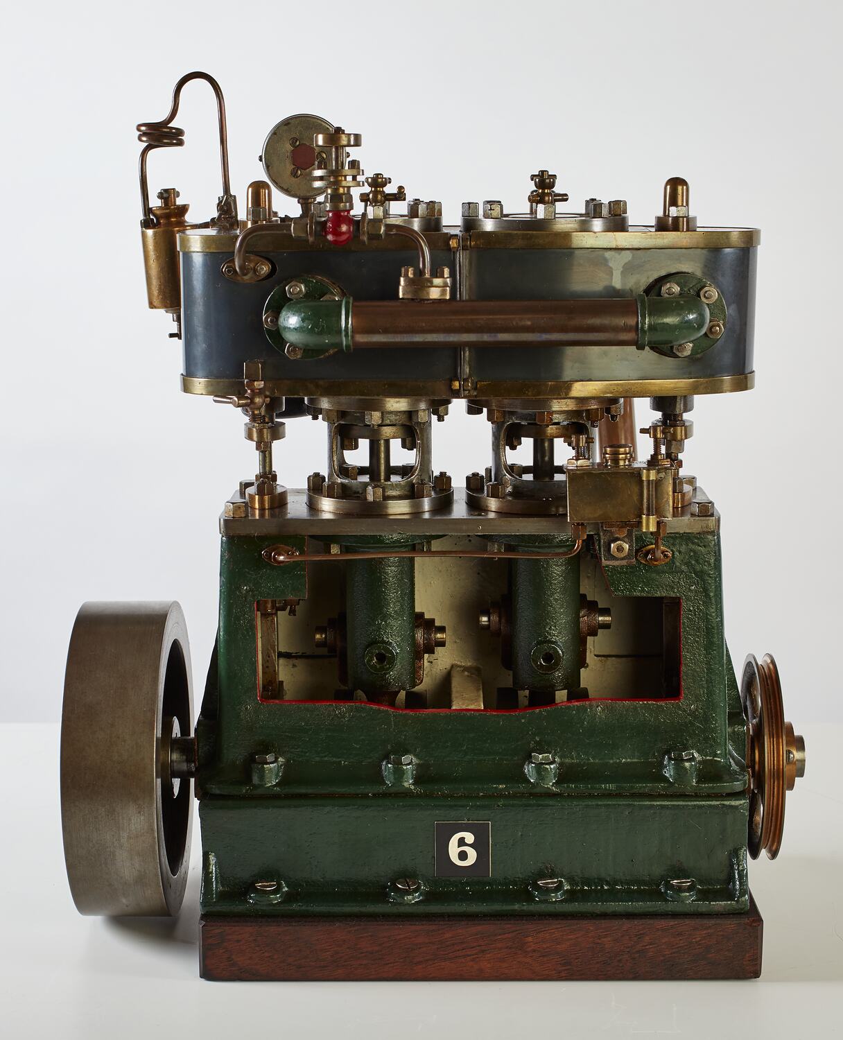Steam Engine Model - Vertical Compound, High Speed (Sectioned), circa 1936