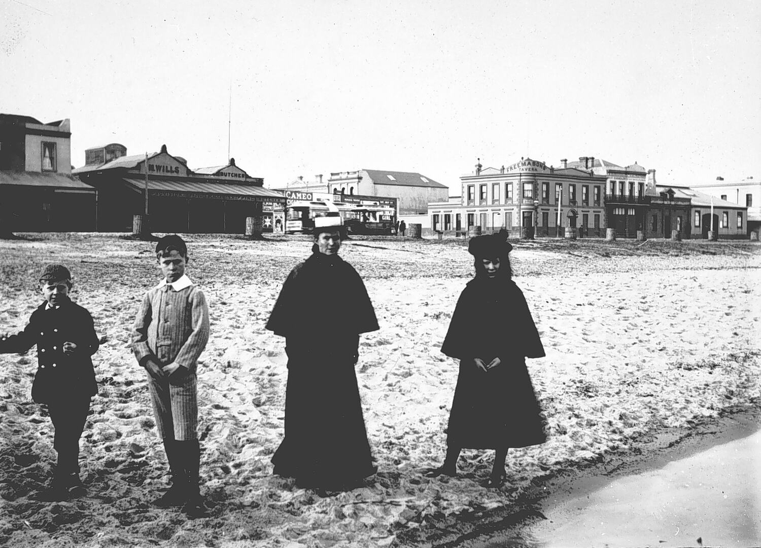Negative - Beckett Family, Port Melbourne, Victoria, Jul 1898