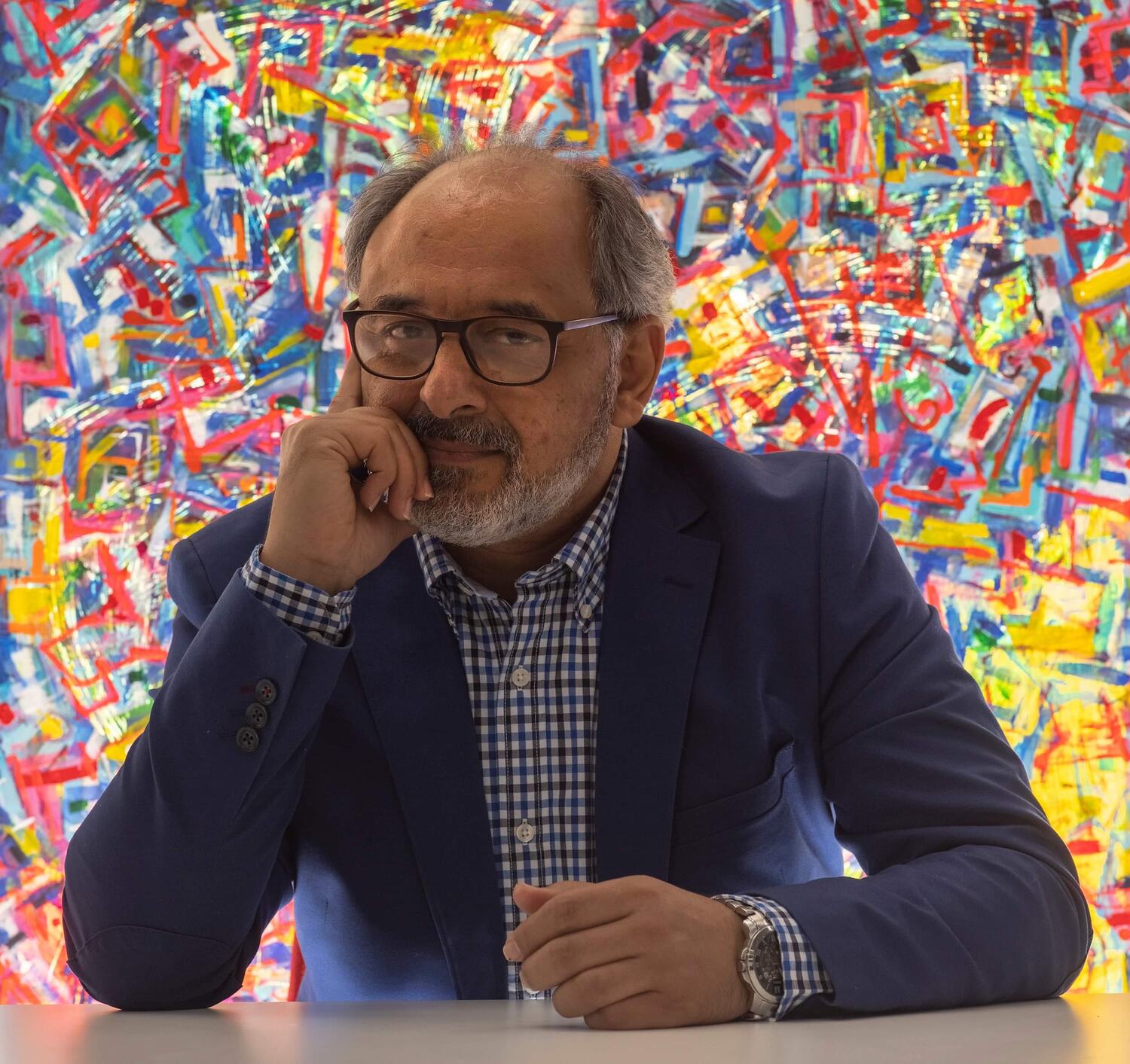 Digital Photograph - Portrait, Tadros Hanna With Coloured Background ...