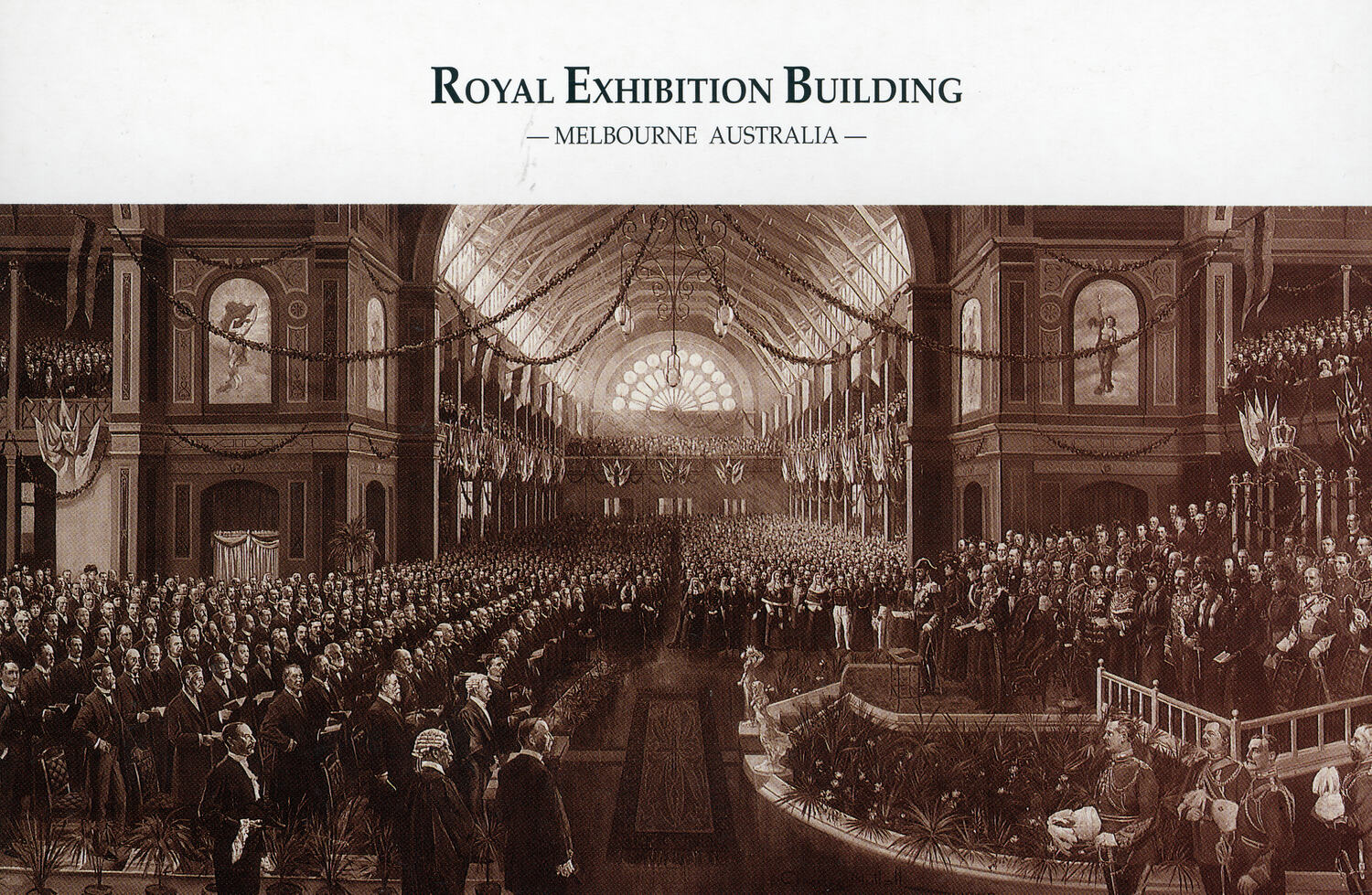 Postcard - Opening of First Federal Parliament, Royal Exhibition ...