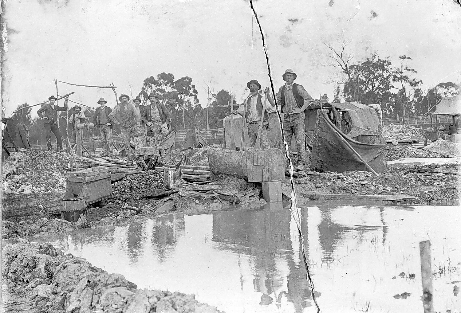Negative - Newbridge District, Victoria, circa 1900