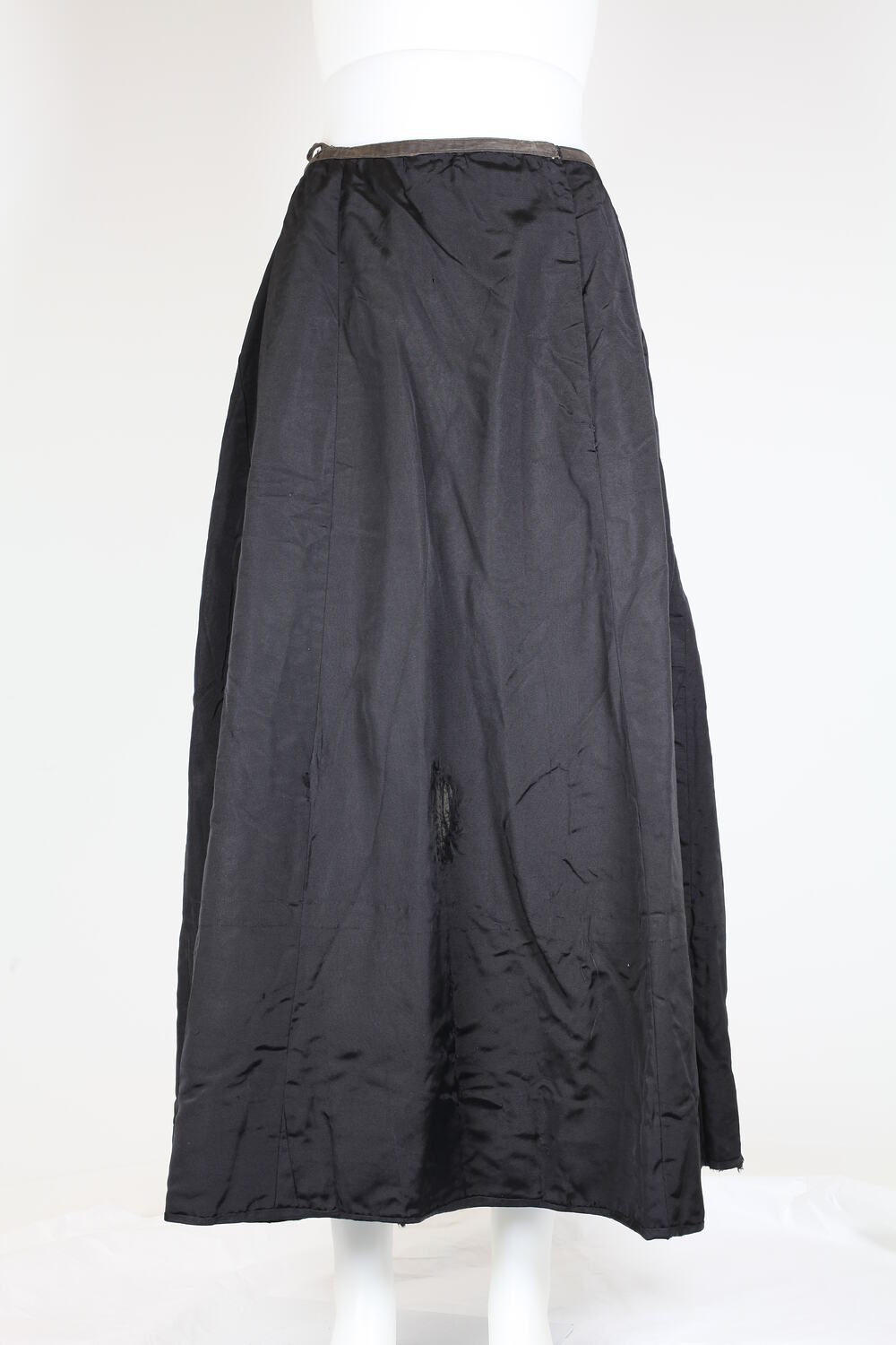 Petticoat - Black Bombazine, circa 1890-1900