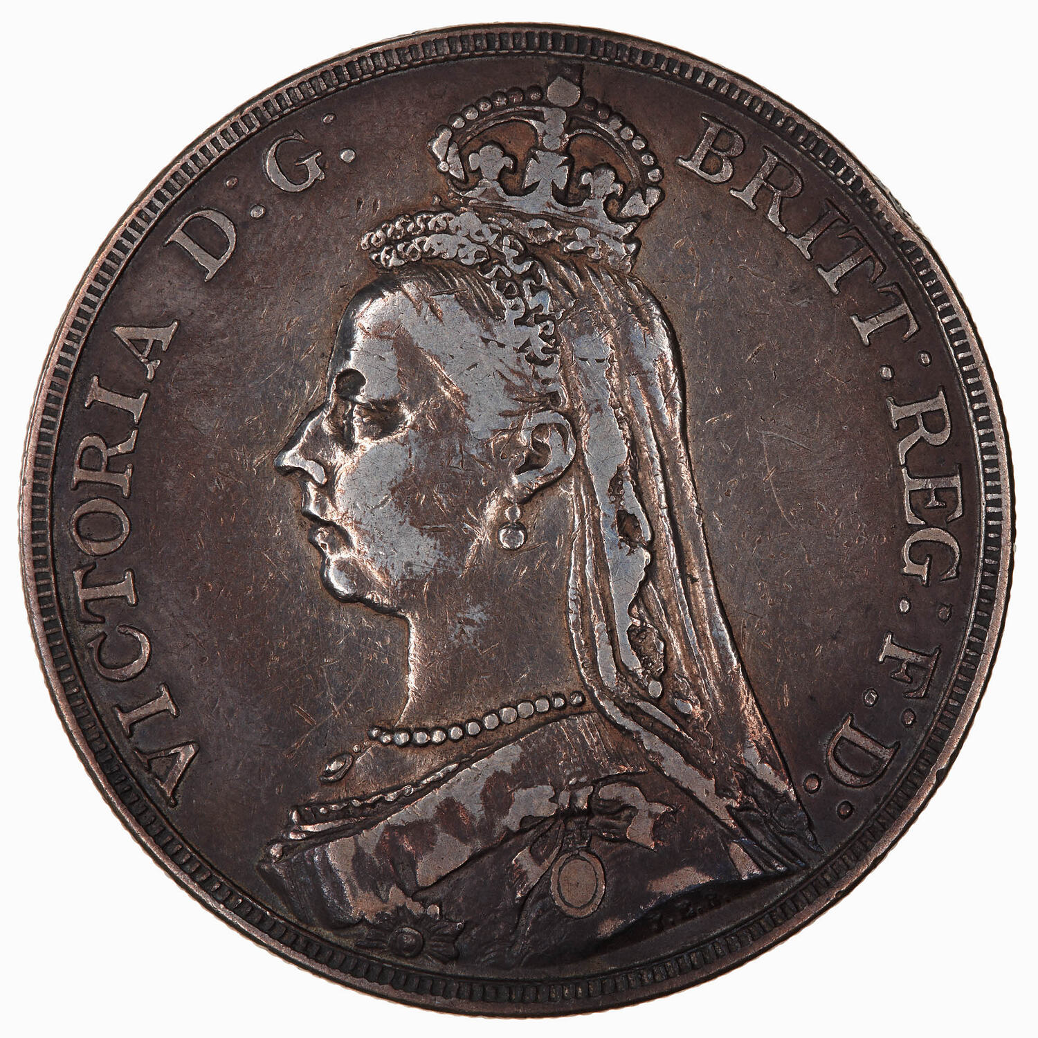 Coin - Crown, Queen Victoria, Great Britain, 1890