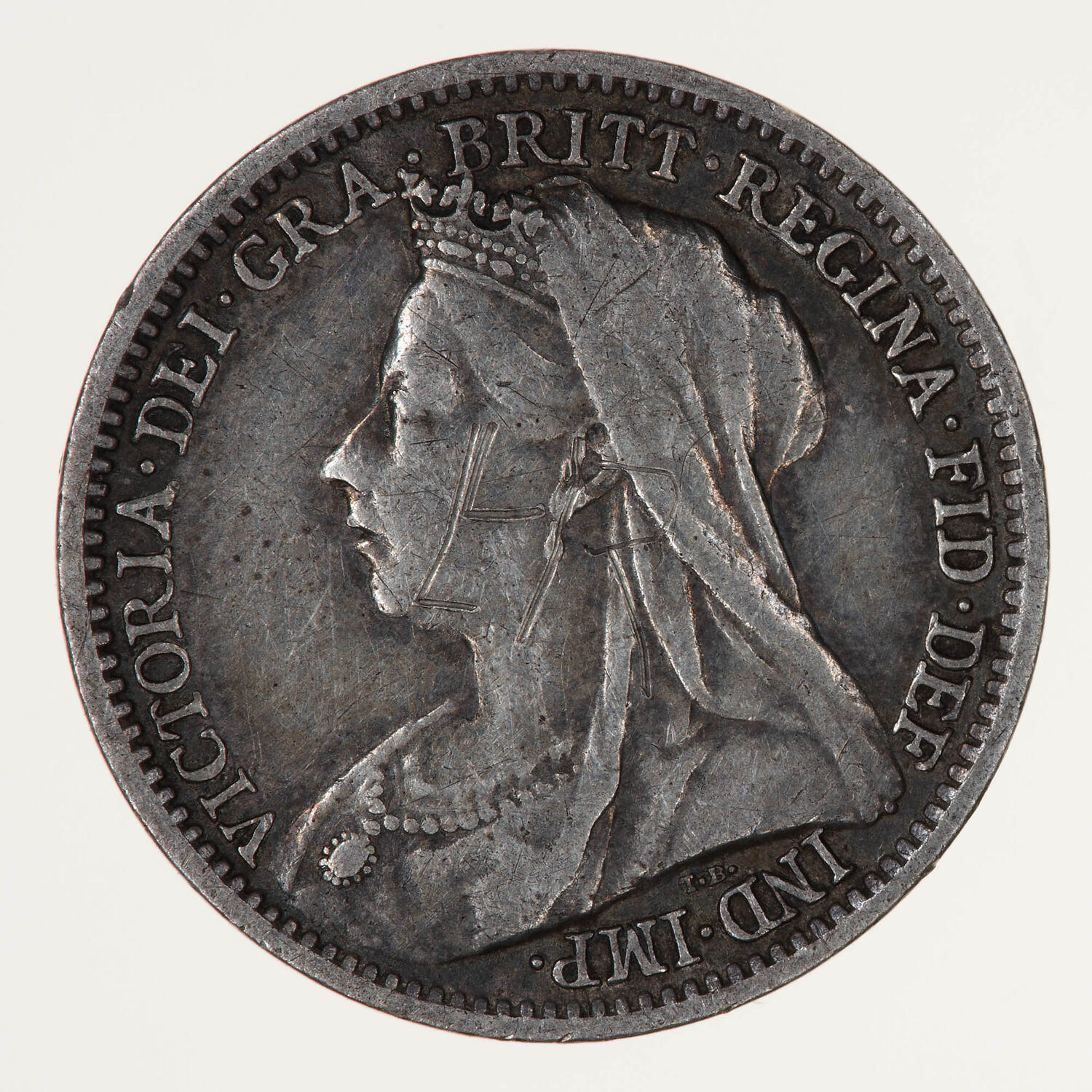 Coin - Threepence, Queen Victoria, Great Britain, 1900