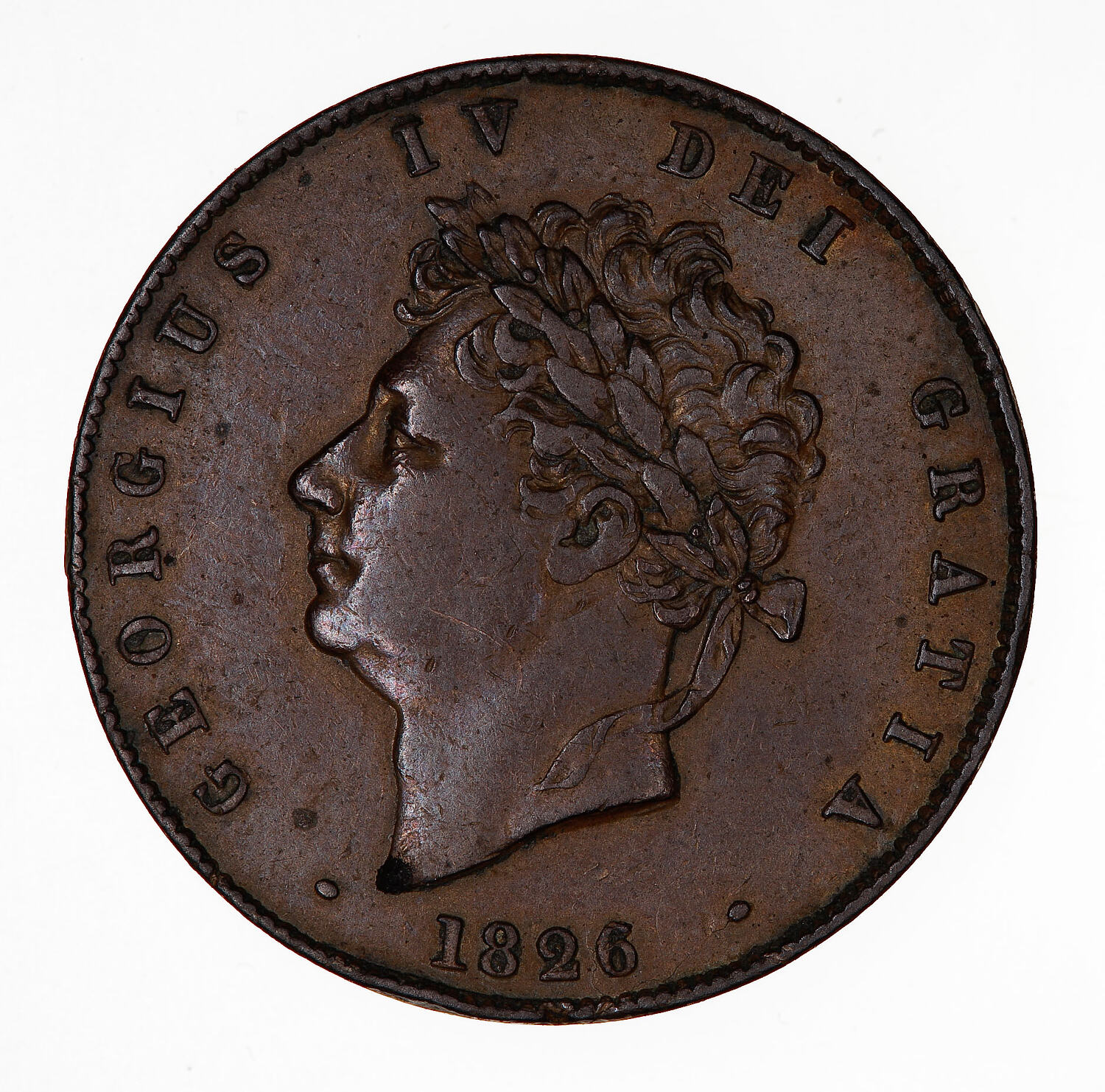 Coin - Halfpenny, George IV, Great Britain, 1826