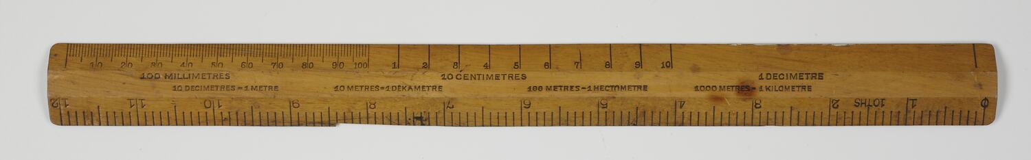 Ruler - Drafting, Wood, circa 1930s-1940s