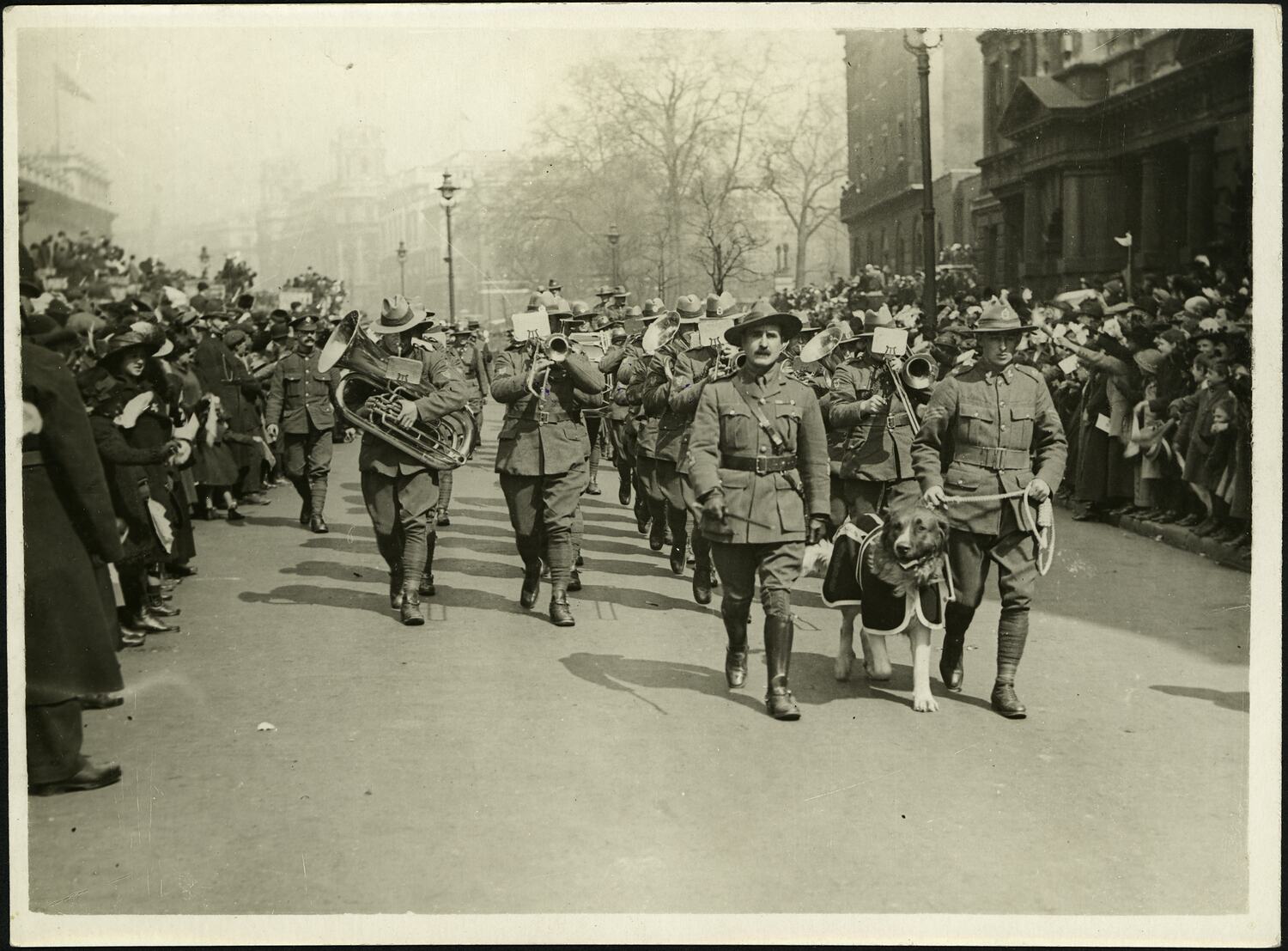 Photograph - New Zealand Servicemen, Anzac Day Parade, London, 1916