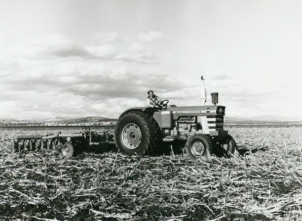 Photograph - Massey Ferguson, MF1100 Tractor & MF600 Plough, circa 1968
