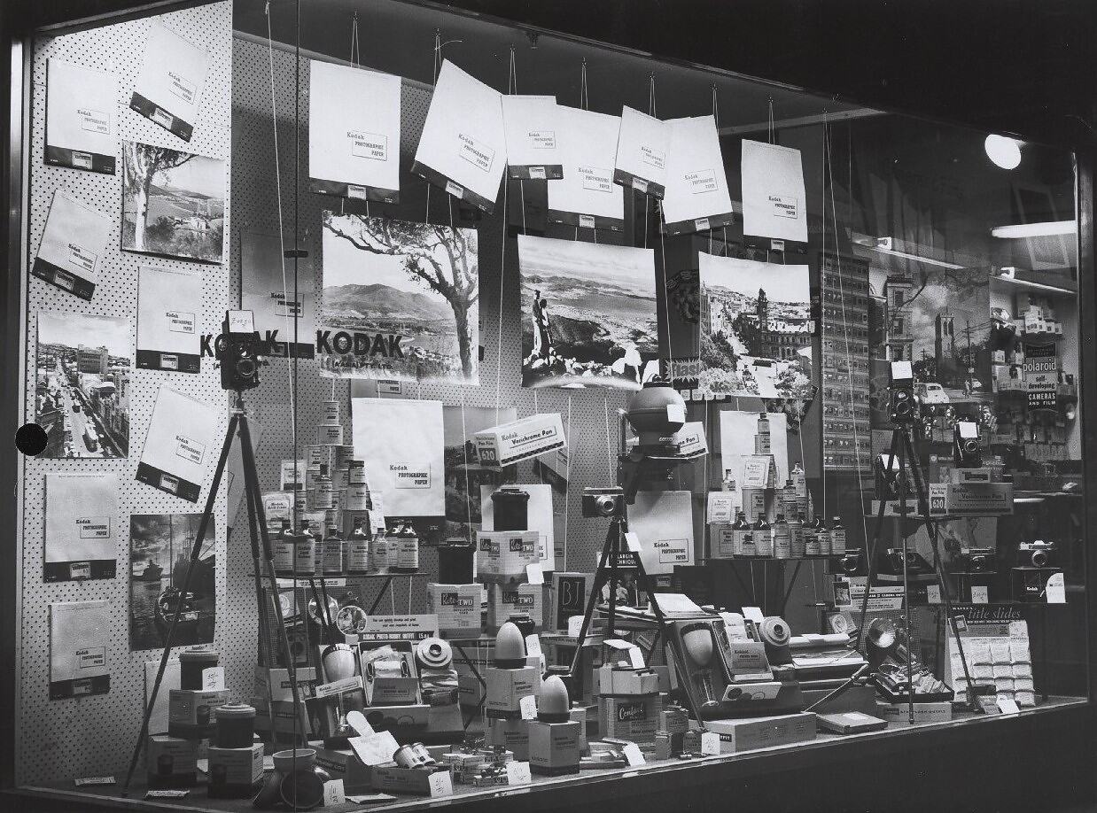 Photograph - Kodak, Shop Front Display, Developing Accessories, Hobart ...