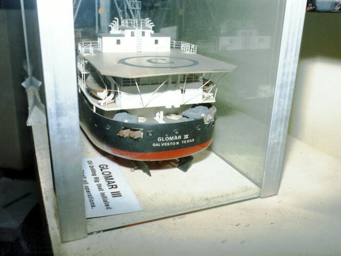 Drilling Ship Model - Glomar III, Global Marine Co., 1962