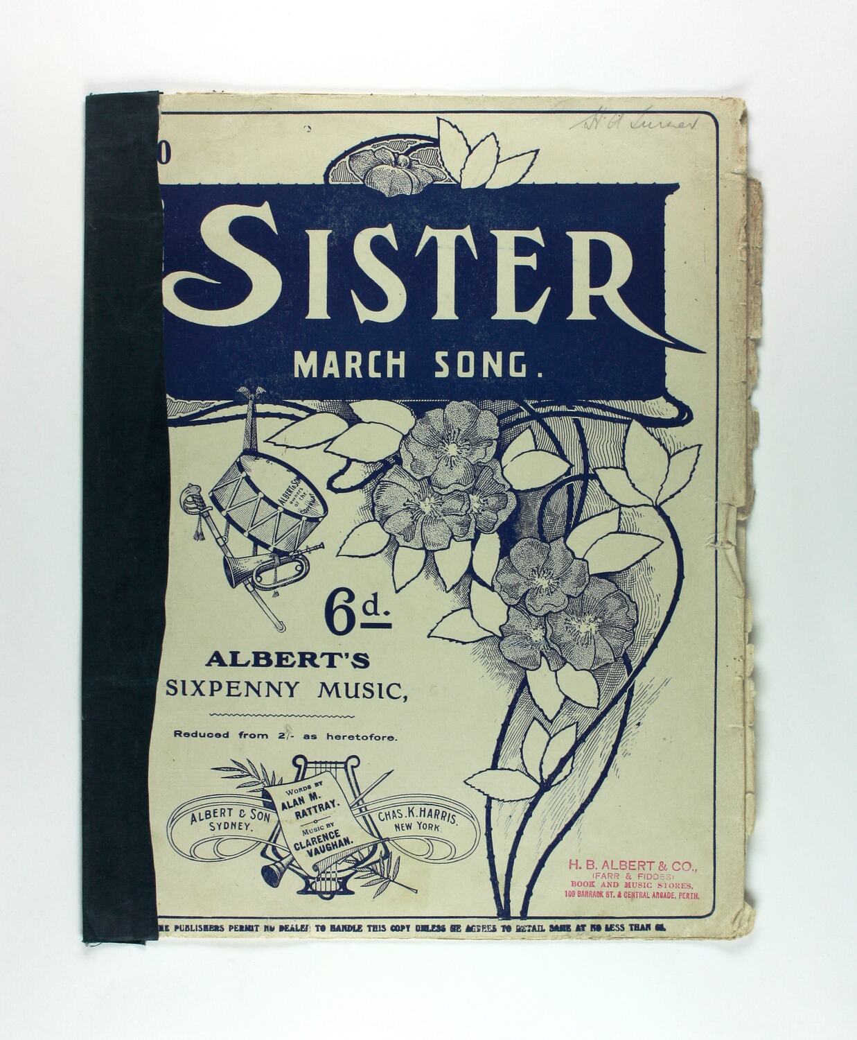 Sheet Music - 'Sister' March Song, Alan M. Rattray & Clarence Vaughan, 1905