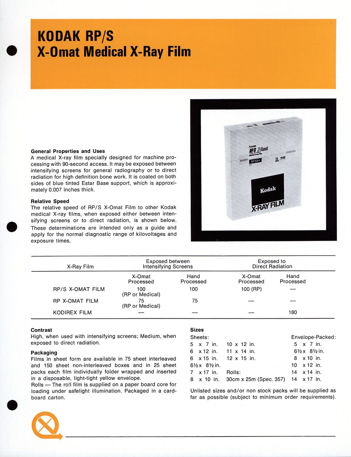 Publicity Flyer - Kodak (Australasia) Pty Ltd, 'Kodak RP/S X-Omat ...